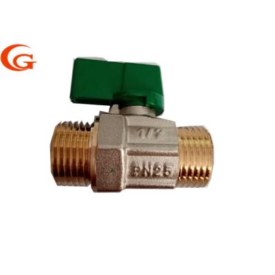 Cina Valvola a sfera d'ottone del filo femminile dell'OEM Nake del giro DN10 in vendita