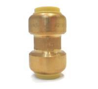 China CNC Half Inch Brass Coupling , ASSE 1061 Brass Pipe Coupling for sale