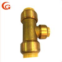 China 90degree Push To Connect Pex Copper CPVC Brass Tee Fitting for sale