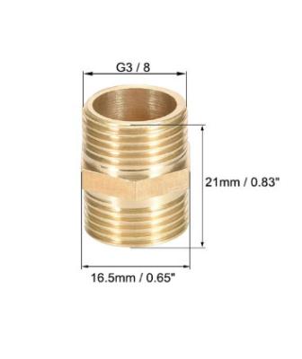 Cina Montaggi di tubo flessibile diritti del filo maschio di G degli accoppiatori 3/8 x 3/8 del capezzolo della sfortuna del connettore d'ottone dell'accessorio per tubi Gol Brass Stopcock Valves in vendita