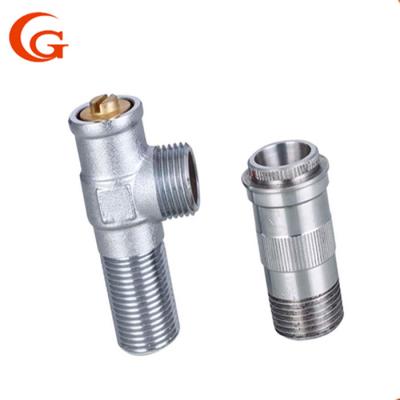 Cina Valvola d'ottone senza piombo del tubo dell'OEM, valvola a sfera cromata di CNC in vendita