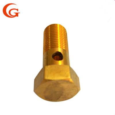 China B124 150 PSI Lead Free Thread Hexagonal Brass Compression Fitting for sale