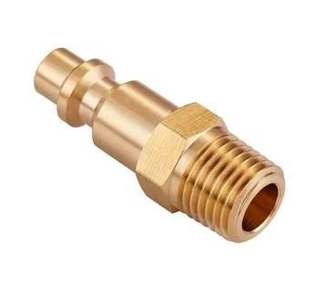 China Pro V-estilo alto do jogo do acoplador & da tomada do fluxo, 1/4 dentro. O NPT, rápido de bronze contínuo conecta os encaixes do ar ajustou-se à venda