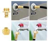 China 1/4'' RV Winterizing Brass Tee Fitting Round Head Code for sale
