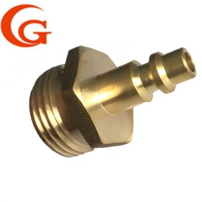 Cina Lo spegnere dell'ottone di CNC tappa l'adattatore di rame d'ottone senza piombo dello scoppio degli accessori per tubi in vendita