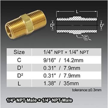 Cina Adattarsi diritto d'ottone del capezzolo della sfortuna del filo maschio del NPT senza piombo in vendita
