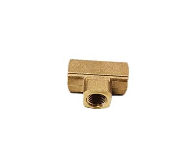 Cina Montaggi d'ottone femminili del T del tubo flessibile di 1/4NPT* 1/4NP* 1/4NPT senza piombo in vendita
