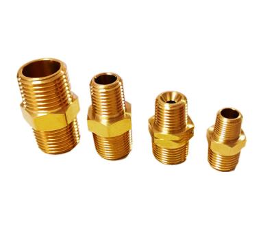 China Adattatore d'ottone adatto d'ottone uguale maschio della sfortuna della metropolitana di 1/2 NPT for sale