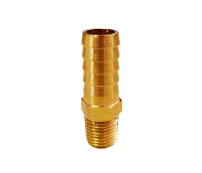 Cina Tubo flessibile d'ottone adatto d'ottone 1/2 Barb della metropolitana del NPT X di pollice del maschio 1/2 in vendita