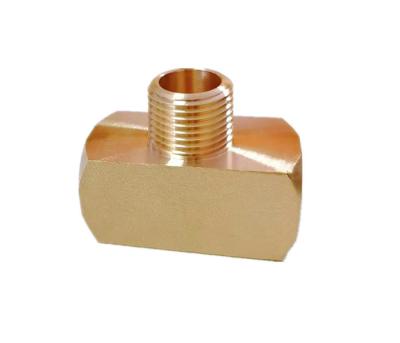 Cina T d'ottone femminile che misura 3/8NPT maschio * maschio 3/8NP * 3/8NPT in vendita