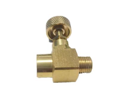 Cina 1/4 di maschio del NPT * 1/4 di alta pressione d'ottone femminile della valvola a spillo del NPT in vendita