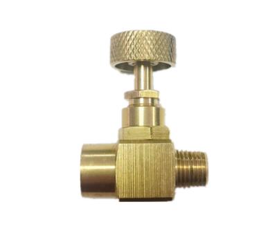Cina 1/4 di maschio del NPT * 1/4 di alta pressione d'ottone femminile della valvola a spillo del NPT in vendita