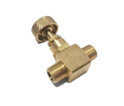 Cina 1/4 di maschio del NPT * 1/4 di alta pressione d'ottone maschio della valvola a spillo del NPT in vendita