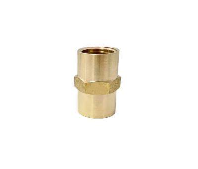 China Accoppiamento d'ottone NPT a 3/8 pollici X NPT a 3/8 pollici del capezzolo della sfortuna dei montaggi della macchinetta a mandata d'aria for sale