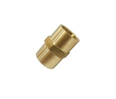 China Pollice d'ottone NPT del NPT X 1/2 di pollice dell'accessorio per tubi dell'accoppiamento capo rotondo del capezzolo 1/2 for sale
