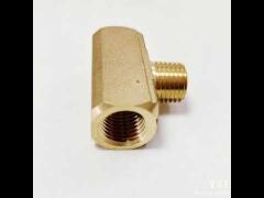 1/4NPT male * 1/4NP male * 1/4NPT Female Brass Tee Fitting