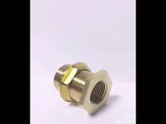 Lead Free Brass Rain Barrel Quarter Turn Ball Valve Spigot With Bulkhead Fitting