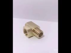 Brass 90 degree Elbow 1/4NPT Male * 1/4'' NPT female * 1/4‘’NPT female copper  Pipe Fittings