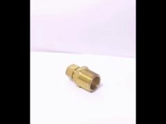 Brass compression union fittting 3/8