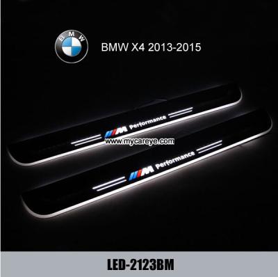 China BMW X4 auto parts retrofit LED moving lights for car door scuff for sale