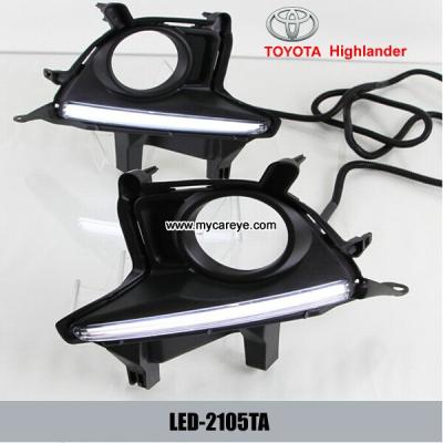 China TOYOTA Highlander 2015 DRL LED Daytime Running Lights car light upgrade for sale
