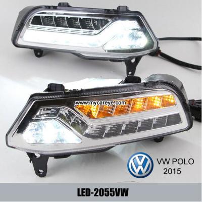 China Volkswagen VW Polo DRL LED Daytime Running Lights turn light steering for sale