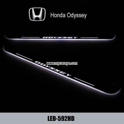 China Las luces LED de Honda Odyssey que mueven la puerta rascan el pedal del paso lateral de la placa del travesaño del coche en venta