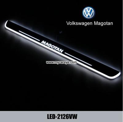 China LED door scuff plate lights for Volkswagen VW Magotan door sill plate light sale for sale