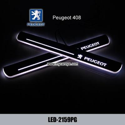 La voiture de Peugeot 408 a mené des lumières déplaçant la vente de pédale d'accueil de lumière de filon-couche de porte