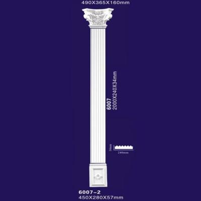 China Dekorative flache Spalten-InnenPilaster kundengebundene Farbe Eco PUs freundlich zu verkaufen