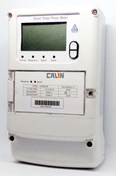Quality Split Three Phase STS Prepaid Meters , Load Switch Tamper guard Power Enery for sale
