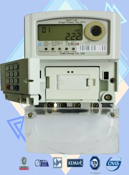 Quality Keypad Based Wireless Power Meter 8MM Cable Single Phase Electricity Meter for sale