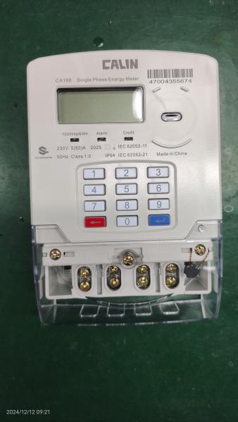 Quality PLC (Power Line Carrier) STS Prepaid Meters Tariff Control Smart Meters For for sale