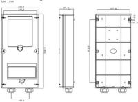 Quality Single Position Three Phase Electricity Meter Box IP54 With Hinges , Lock And manufacturer
