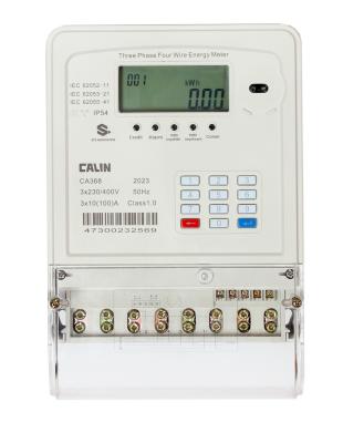Cina Contatori elettrici prepagati a tre fasi, Plc Rf Commercial Electric Meter in vendita