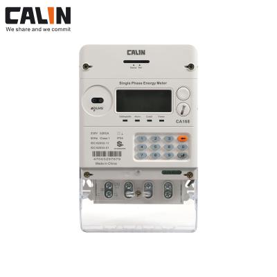 China IR-optische draadloze stroommeter Geavanceerd twee-draad digitaal STS-voorafbetaald elektriciteitsmetersysteem Te koop
