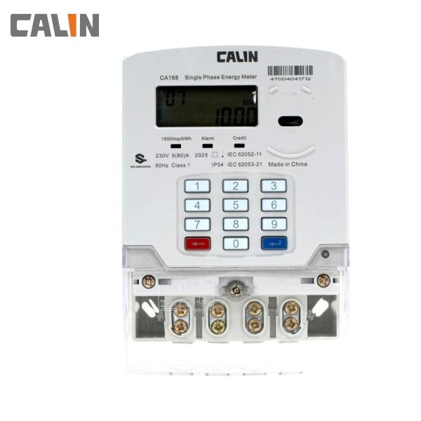 China Multi Tariff Single Phase Kwh Meter Microgrid System Prepaid Electricity Meter Class 1 Accuracy supplier