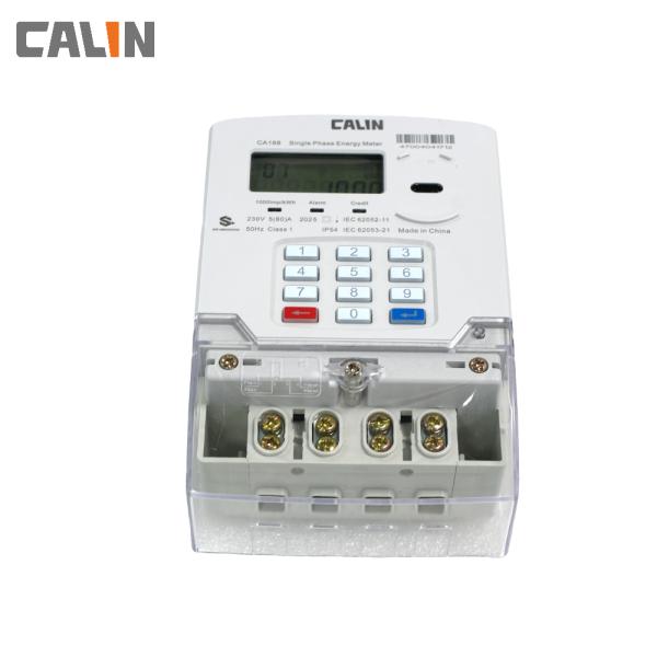 Quality Monophase STS Prepaid Meters , Build - In Load Swtich Electricity Smart for sale
