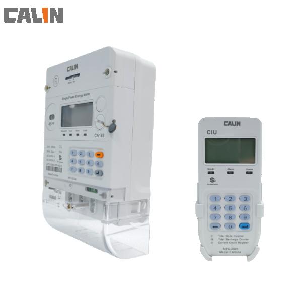 Quality Remote Control STS Prepaid Meters 3X240V Single Phase Watt Hour Meter Back - End for sale
