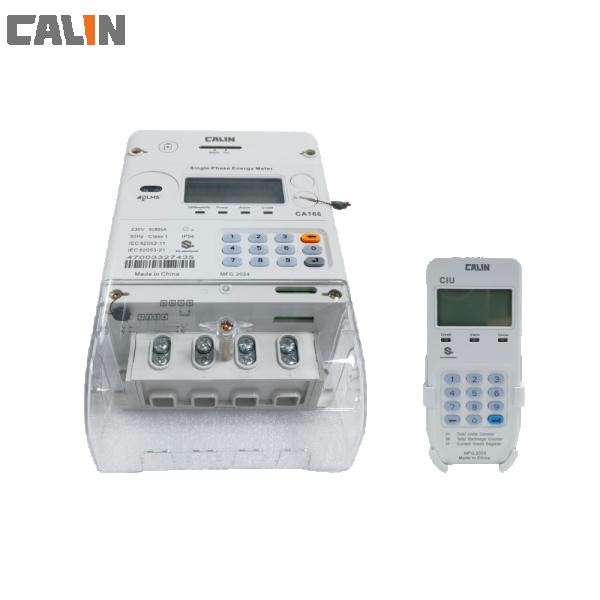 Quality Remote Control STS Prepaid Meters 3X240V Single Phase Watt Hour Meter Back - End for sale