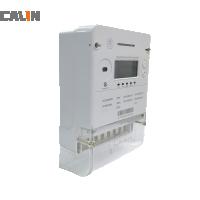 China 4 Programmed Channel Three Phase Kwh Meter 8 Digits Amr Electric Meter for sale