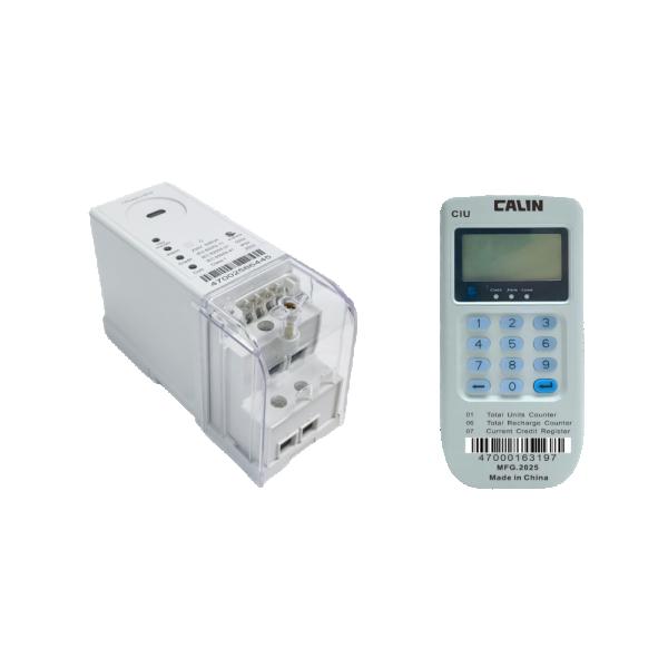 China 35mm Din Rail Keypad Prepaid Electric Meter With RF Communication Remotely Monitoring supplier