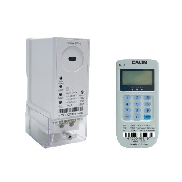 Quality 35mm Din Rail Keypad Prepaid Electric Meter With RF Communication Remotely for sale