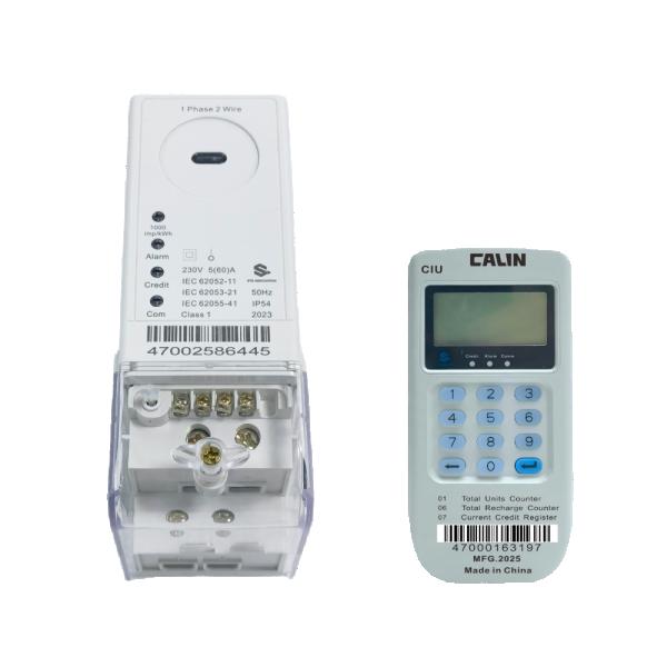 Quality 35mm Din Rail Keypad Prepaid Electric Meter With RF Communication Remotely for sale