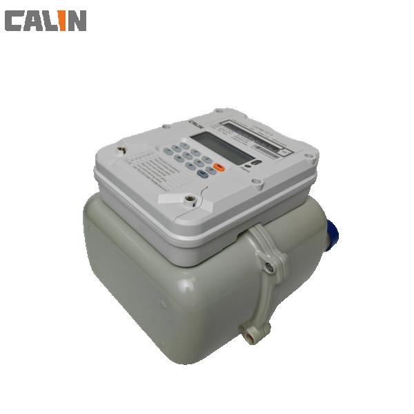 Quality Smart teel Prepaid Gas Meter , White STS Prepayment Meter For Residential for sale