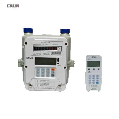 China STS Standard  AMR featured  long battery life Steel / Aluminum body Keypad Prepaid Gas Meter for sale