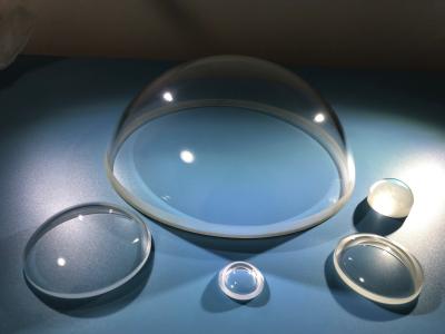 China Polished Synthetic Sapphire Optical Windows Glass Quartz / BK7 Dome Lens for sale