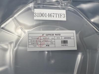 Cina Substrato 8inch Dia200mm dell'C-aereo Al2O3 99,999% Sapphire Single Crystal Wafer Carrier in vendita