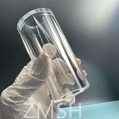China Sapphire Tube OD50mm ID25.4mm Lenght 100mm  AL2O3 C-Axis KY Method  Mohs 9.0 Customization for sale