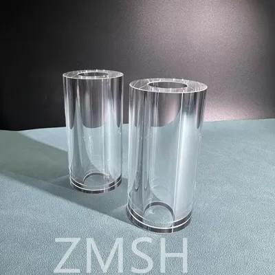China Sapphire Tube OD50mm ID25.4mm Lenght 100mm  AL2O3 C-Axis KY Method  Mohs 9.0 Customization for sale